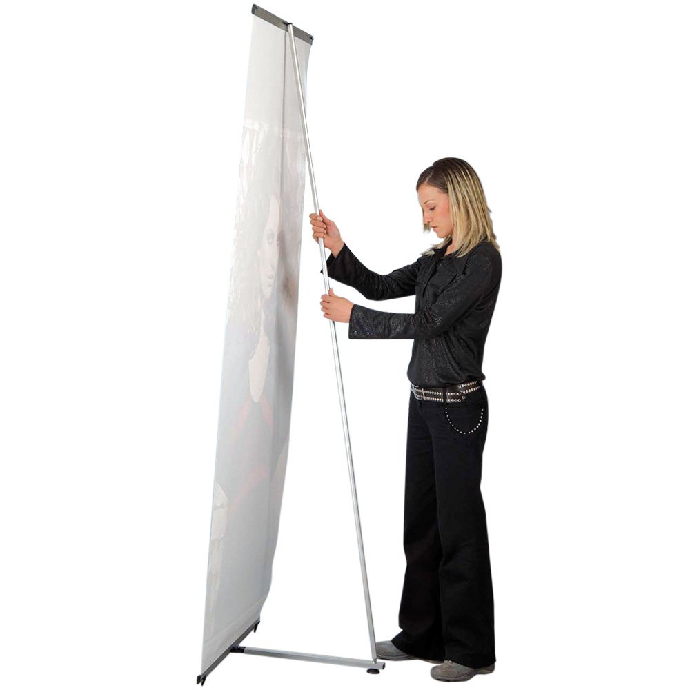 Quick L-Banner, single-sided, 100 x 200 cm, aluminum | Danish Sign Export