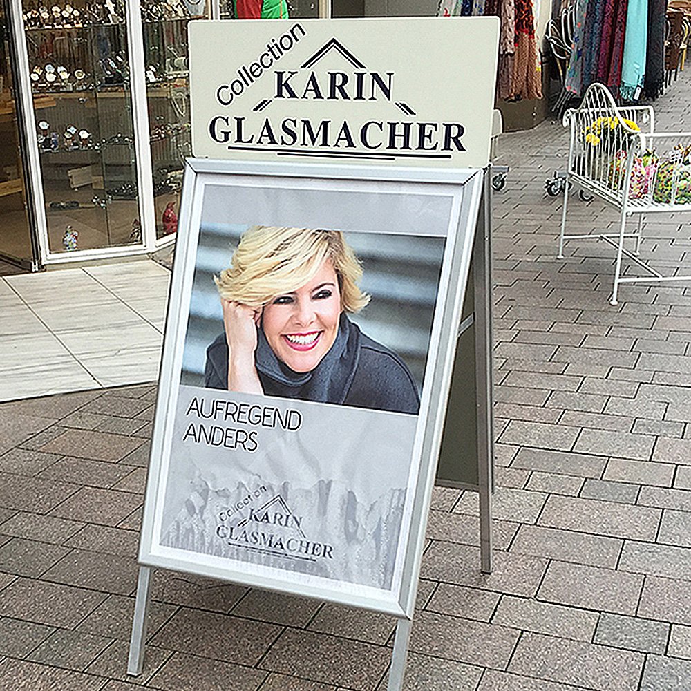 Alu-Line Standard Pavement Board, silver, A1 | Danish Sign Export