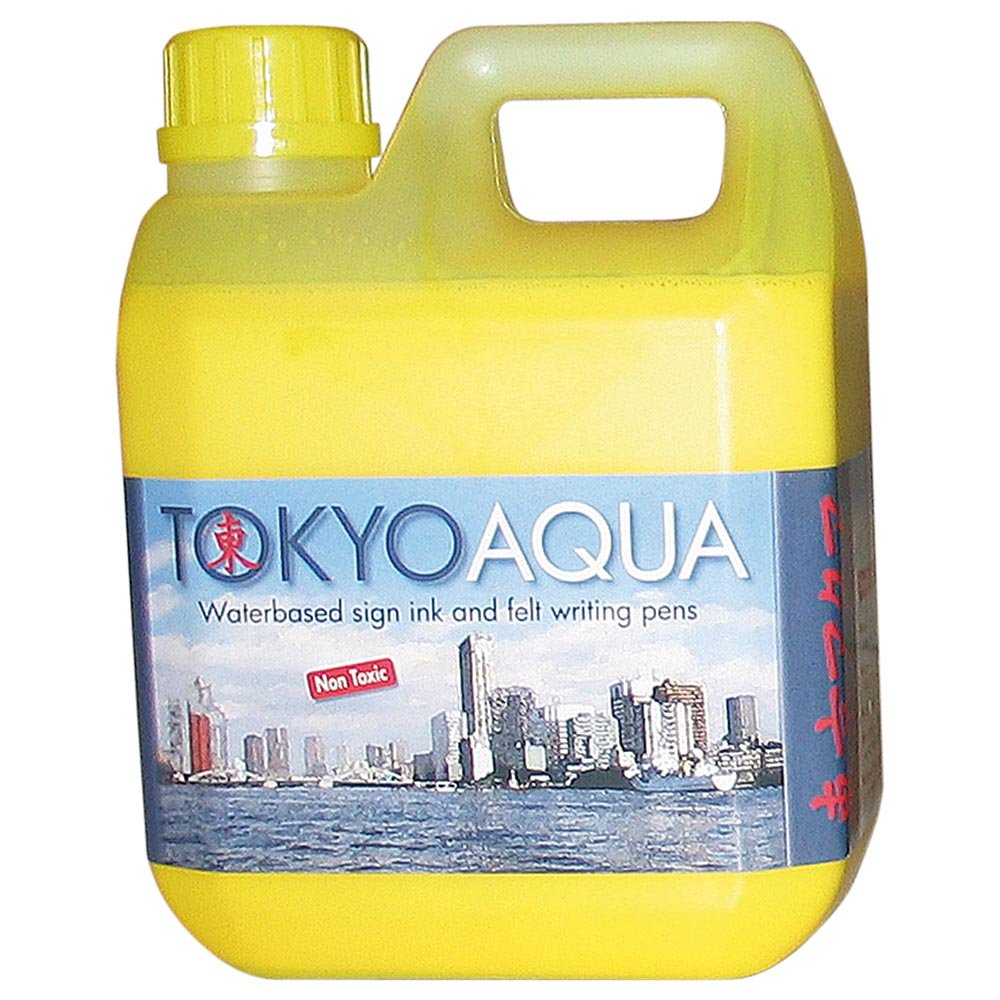 Signage Ink, Tokyo Aqua, 1L, Yellow | Danish Sign Export