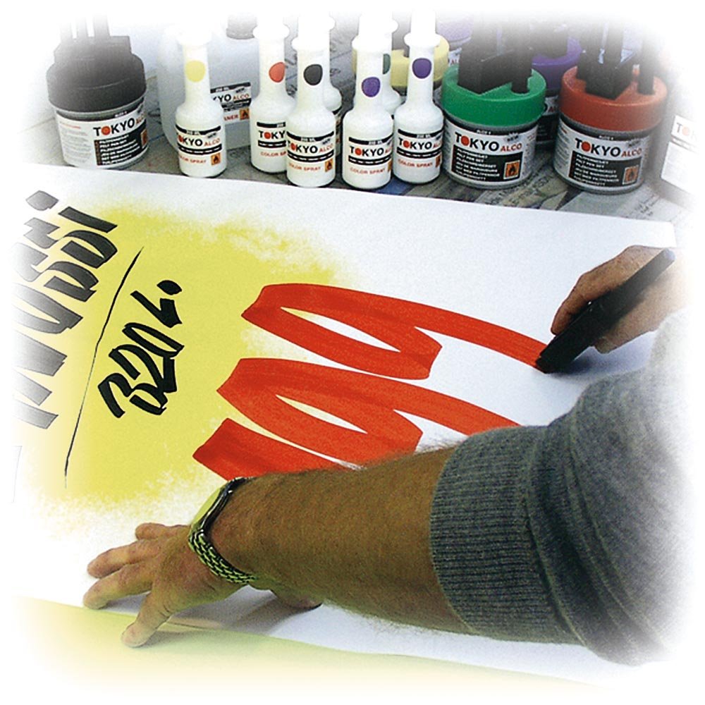 Signage Ink, Tokyo Alco, 1L, Yellow | Danish Sign Export