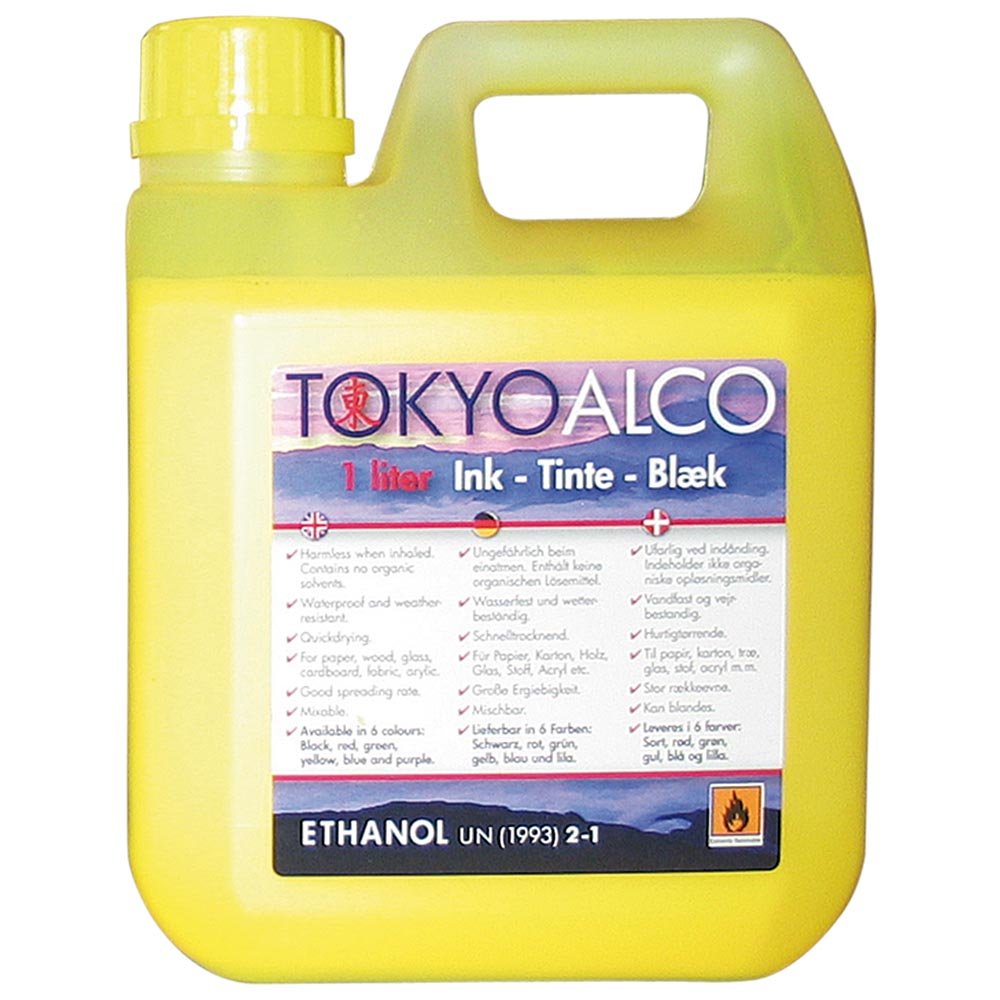 Signage Ink, Tokyo Alco, 1L, Yellow | Danish Sign Export