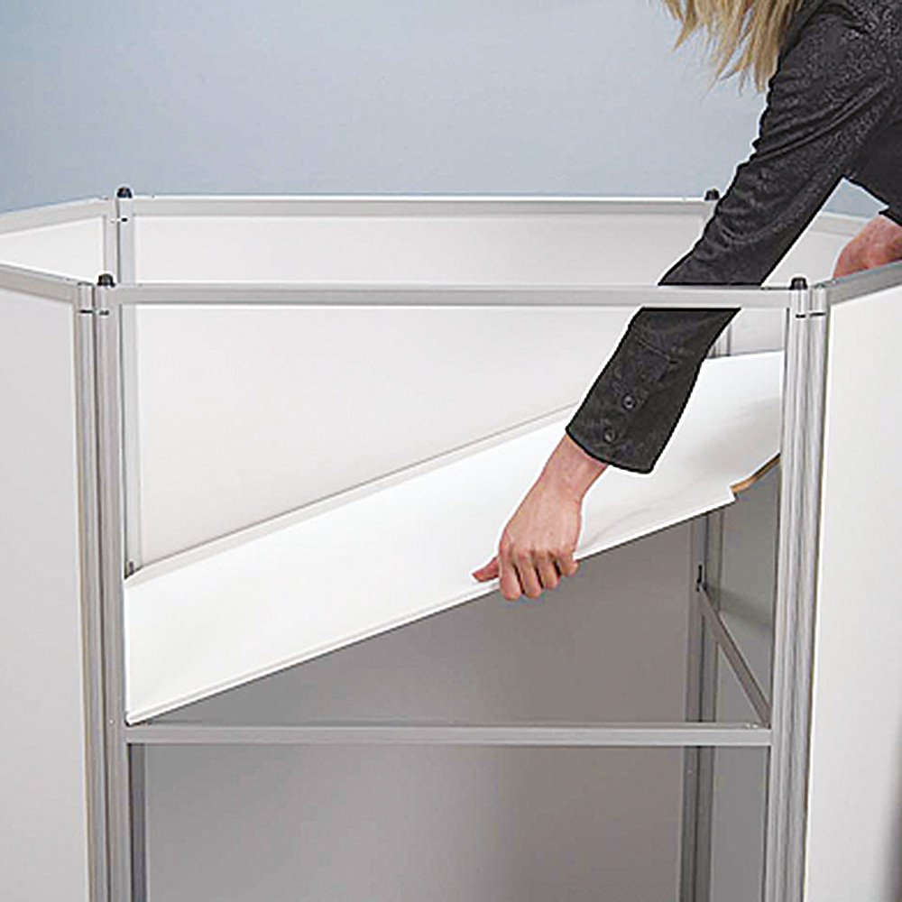 Expo Counter, 5-sided exhibition desk with white top plate | Danish ...
