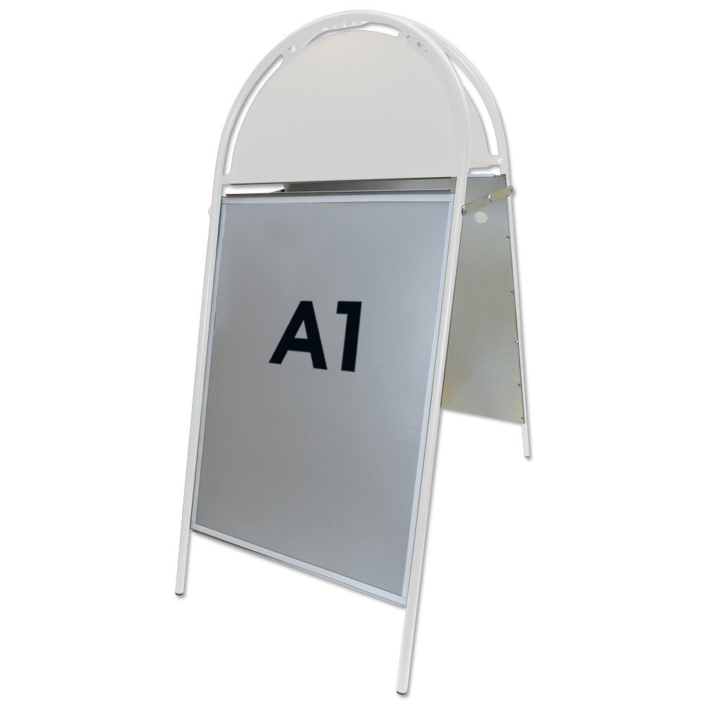 Gotik Budget Pavement Board, white, A1 | Danish Sign Export